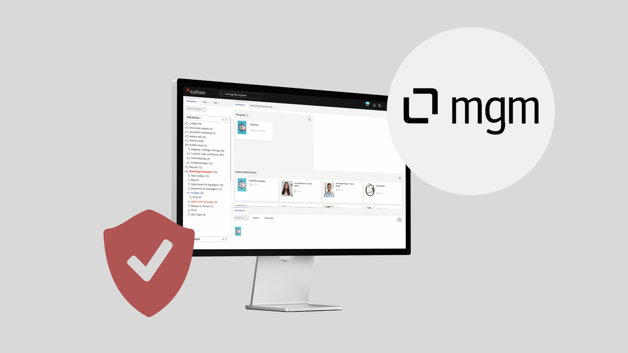 eyebase DAM Software: Highest security standards confirmed by MGM Security Partners.